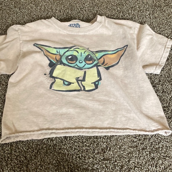 Star Wars | Tops | Baby Yoda Crop Top | Poshmark
